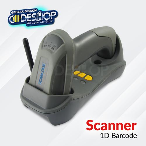 Promo Scanlogic CS3290 1D Scanner Barcode Wireless USB Serial RS-232 ...