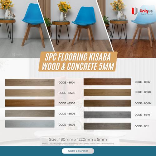 Jual SPC Flooring Kisaba Wood & Concrete / Lantai SPC Motif Kayu ...
