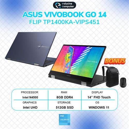 Promo Laptop Asus VivoBook Go 14 Flip TP1400KA-VIPS451 (Intel N4500 ...