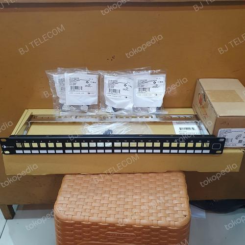 Jual patch panel 24 port SIEMON lengkap modular Jack cat 6 SIEMON ...