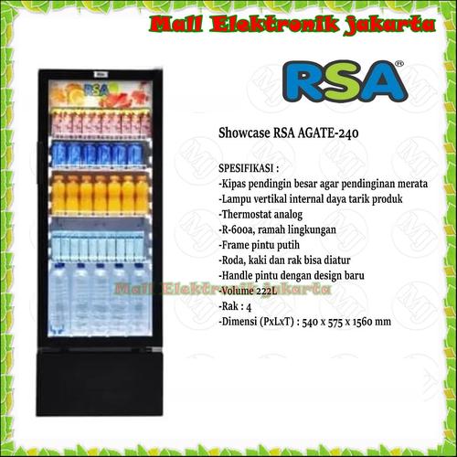 Jual AGATE-240 harga Showcase GEA/GETRA/RSA Cooler Pendingin minuman ...