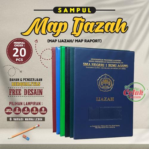Jual MAP RAPORT | SAMPUL RAPORT K13 - - CUSTOM HOTPRINT - LAMP 2,4,6,8 ...