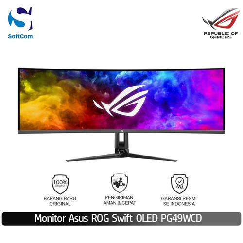 Promo Monitor Asus ROG Swift OLED PG49WCD 49" Inch curved QD OLED 144 Hz Cicil 0% 3x - Kota ...