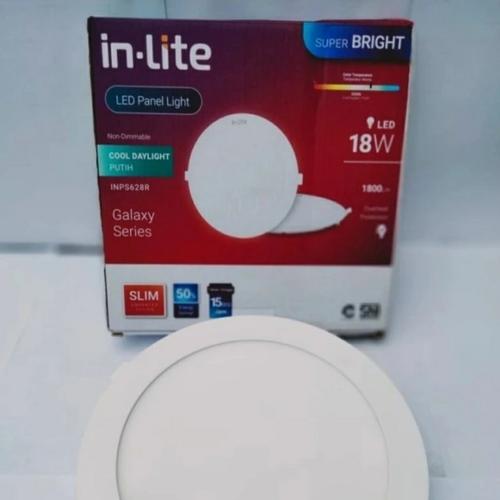 Jual Lampu Downlight LED Inlite INPS628R 18 Watt IN-lite Panel Bulat ...