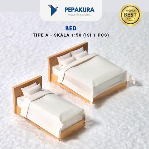 Jual Miniatur Bed Tempat Tidur Kasur Ranjang - Bahan Maket Diorama ...
