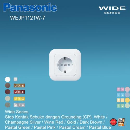 Jual Panasnoic Wide Series Stop Kontak dengan Grounding (CP) WEJP1121 ...