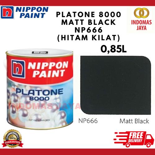 Jual NIPPON PAINT PLATONE 8000 MATT BLACK NP666 - Kota Pontianak ...