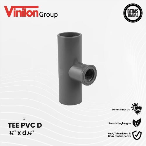 Promo Faucet Tee PVC AW 3/4 x 1/2 Inch Vinilon - Jakarta Utara ...