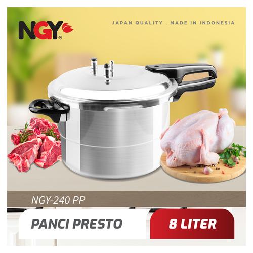 Promo NGY Pressure Cooker Aluminium Pot 8 L / Panci Presto | NGY240PP NAGOYA - Jakarta Barat ...