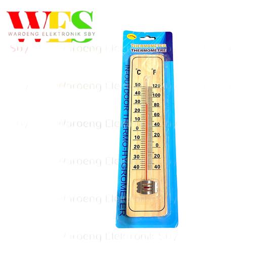 Jual THERMOMETER RUANGAN KAYU / THERMOMETER KAYU / TERMOMETER KAYU ...