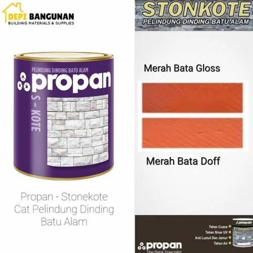 Jual Propan S-kote Merah Bata Gloss - Cat Batu Alam 0.9L Skote Stonkote ...