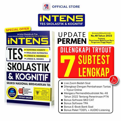 Jual Buku SNBT 2024 Intens Tes Skolastik Dan Kognitif Update Permen ...