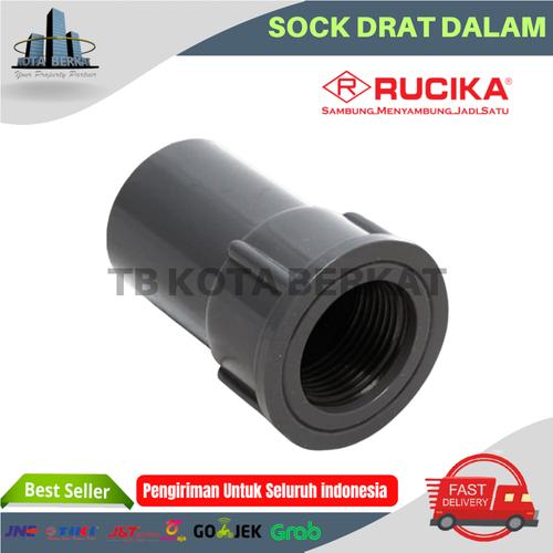 Jual SOCK DRAT DALAM RUCIKA / SOCKET DRAT DALAM PVC SAMBUNGAN PIPA ...