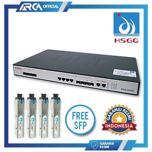 Jual OLT HSGQ GPON G04ID 4*Fixed GPON Port 2*10GE SFP+ AC+DC FREE SFP ...