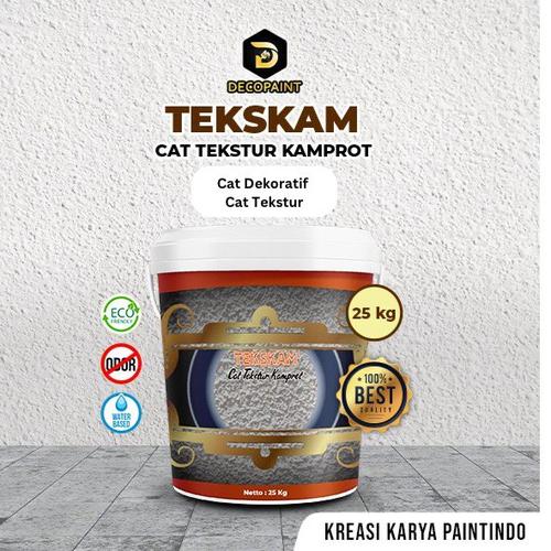 Promo Cat Tekskam Kamprot | Cat Tembok Dekoratif | Cat Tekstur Pasir ...