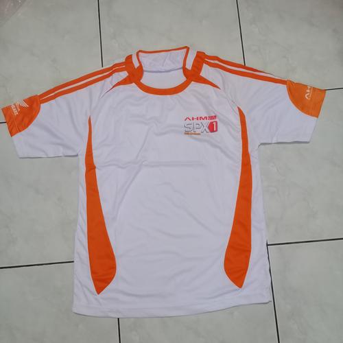 Jual Baju Kaos jersey Mekanik SPX1 AHM Oil Motor Honda One Heart size ...