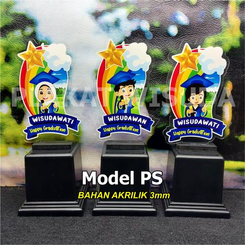 Jual MODEL PS AKRILIK 3mm Plakat Wisuda Piala Wisuda Anak TK/PAUD - PS ...