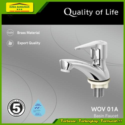 Jual AER WOV 01A Kran Air Wastafel Kuningan / Brass Basin Faucet - Kota ...