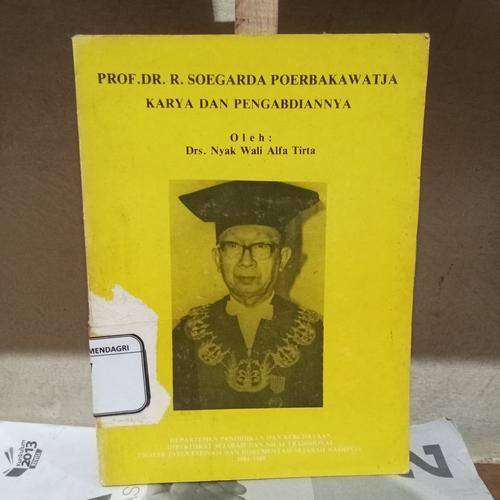 Jual PROF. DR. R. SOEGARDA POERBAKAWATJA KARYA DAN PENGABDIANNYA - Kota Depok - Toko Tobas ...