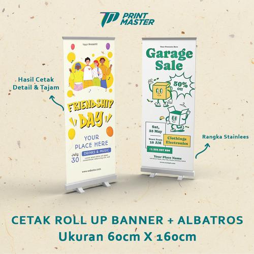 Jual Cetak Print Roll Up Banner Albatros 60 x 160 High Quality - Tanpa ...