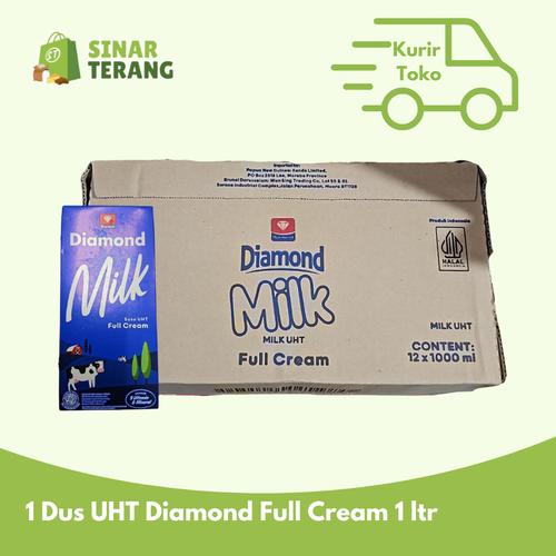 Jual 1 Dus SUSU UHT DIAMOND FULL CREAM PLAIN 1 LTR GROSIR KARTON - Kota Tangerang - sinar terang ...