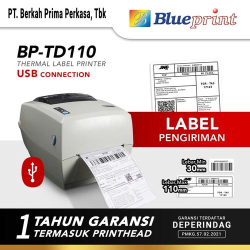 Jual PRINTER THERMAL BARCODE BLUEPRINT A6 [BP-TD110] - Jakarta Timur ...