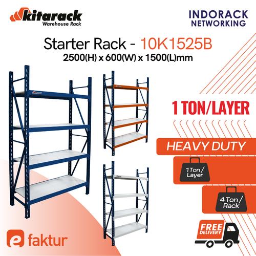 Jual Rak Gudang Besi 1 Ton per Layer Rack Gudang 2.5M 4 Susun P 1.5M ...