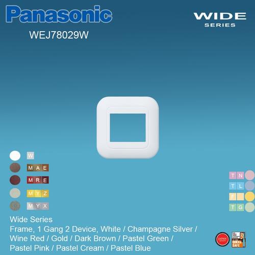 Jual Panasonic Wide Series Frame, 1 Gang 2 Device, WEJ78029 - Putih ...