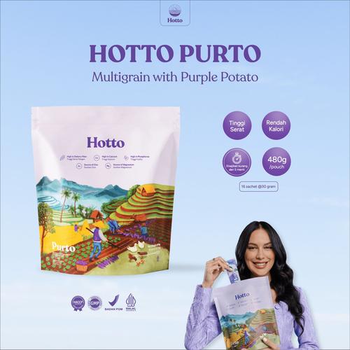 Jual Hotto Purto Multigrain Drink Sereal Oat Sweet Potato High Fiber ...