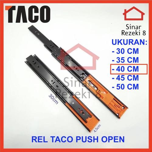 Jual Rel Laci Push Open TACO 40 cm / Pencet Double Track 45 Full ...