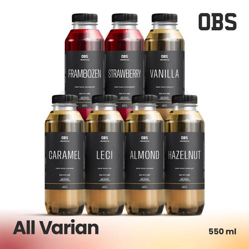 Jual OBS Sirup Aneka Rasa - Syrup All Variant Flavour 550ml - Caramel ...