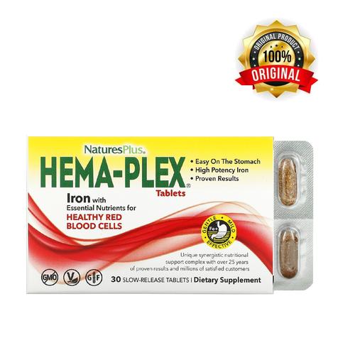 Jual NaturePlus Hema-Plex, 30 Slow-Release Tablets, Zat Besi Darah - 30 ...