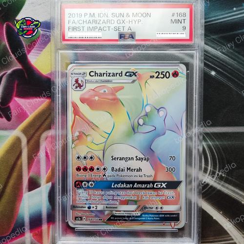 Jual Charizard GX HR First Impact Pokemon TCG Indonesia PSA 9 First ...