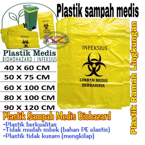 Jual Kantong Sampah Medis Infeksius / Plastik Sampah Medis Biohazard ...