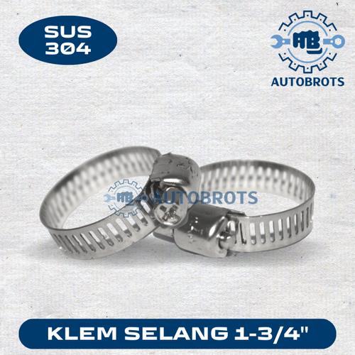 Jual Klem Selang SS Stainless 1-3/4" / Hose Clamp 1-3/4 inch - Kota ...