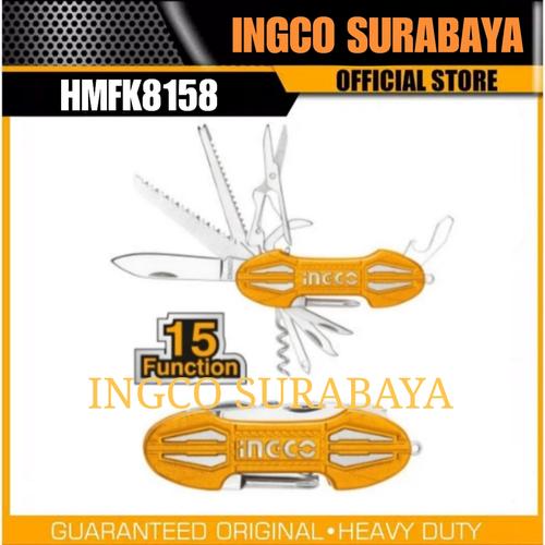 Jual INGCO HMFK8158 MULTI TOOLS KNIFE 15 IN 1 PISAU LIPAT OBENG PERKAKAS - Kota Surabaya - INGCO ...