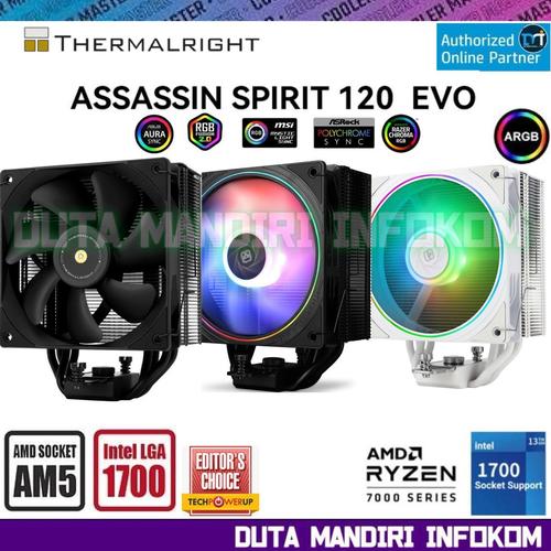 Jual ThermalRight Assassin Spirit 120 EVO DARK I ARGB - Air CPU Cooler ...