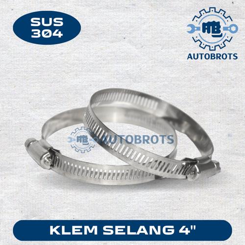 Jual Klem Selang SS Stainless 4" / Hose Clamp 4 inch - Kota Surabaya ...