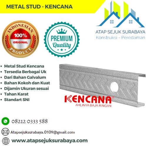 Jual Metal Stud Rangka Partisi Gypsum U Runner Merk Kencana - 0,35 ...