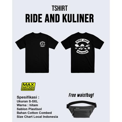 Jual Tshirt Kaos bikers Ride and Kuliner MAXNATION - XL, Panjang - Kota ...