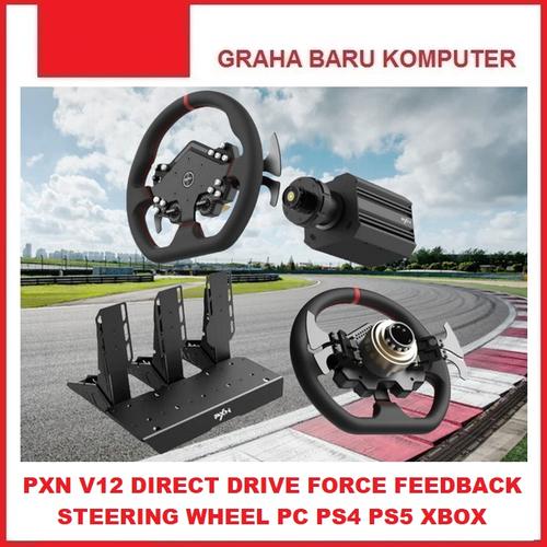 Jual PXN V12 Lite Real Servo Direct Drive Force Feedback Steering Wheel - Jakarta Pusat - Graha ...