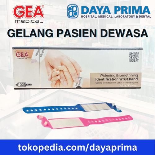Jual GEA Identification Wrist Band / Gelang Pasien Dewasa - Kota ...