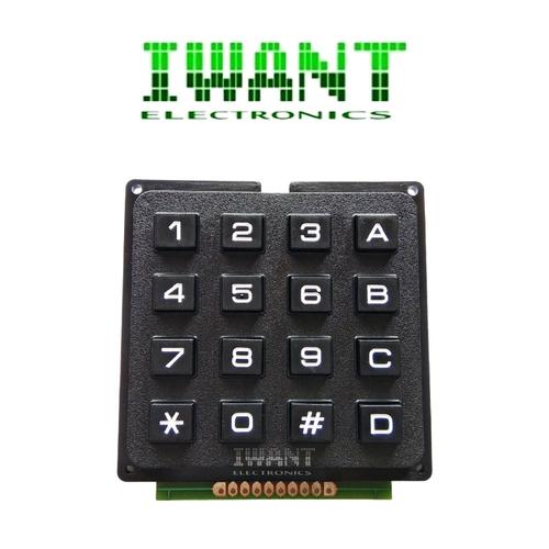 Jual KEYPAD 4X4 HITAM NUMERIC 16 KEY KEYBOARD KEYPAD 4X4 TIMBUL MATRIKS - Kota Bandung - I.WANT ...