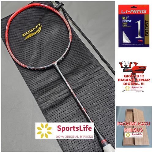 Jual RAKET BADMINTON LINING 3D CALIBAR 600 BOOST ORIGINAL - +SENAR ...