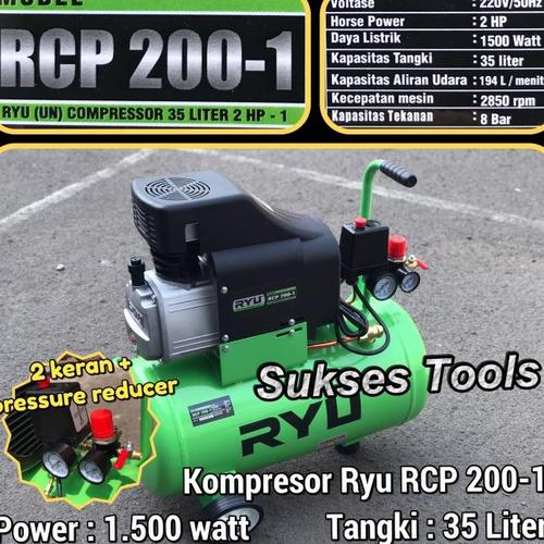 Jual US Kompresor Angin Ryu RCP Kompressor 1 HP 25L - 2 HP 35L - 2,5 HP 50L - RCP250 2,5hp50L ...