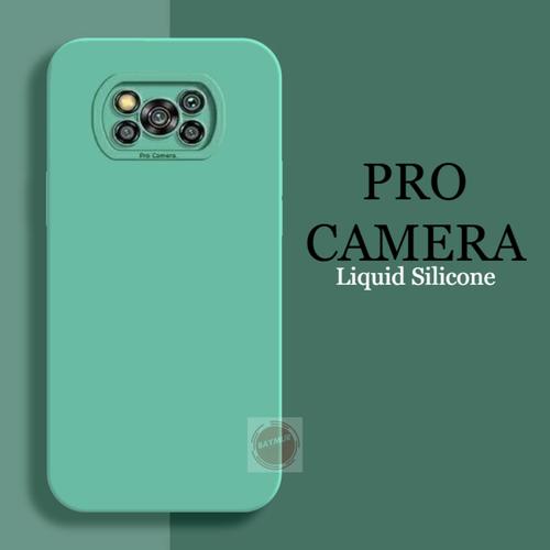 Jual Case Poco M3 X3 NFC X3 Pro Liquid Silicone Square Camera Candy ...