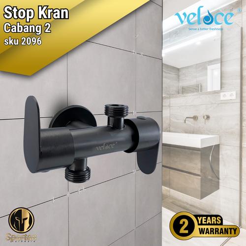 Jual Veloce - Stop Kran Keran Air Double 2 Cabang Shower Stainless 2096 ...