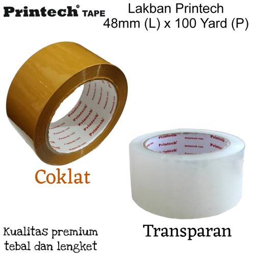 Jual Lakban / Isolasi OPP Printech 48mm x 100 yard (Satuan) - Bening ...