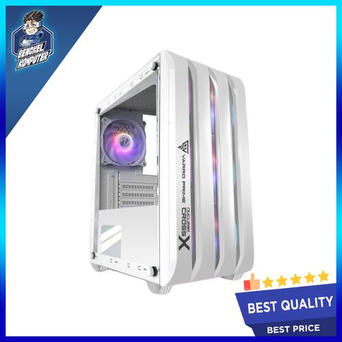 Jual CASING PC VARRO PRIME NUCLEAR CROSS X WHITE INCLUDE 3 FAN - Kota ...