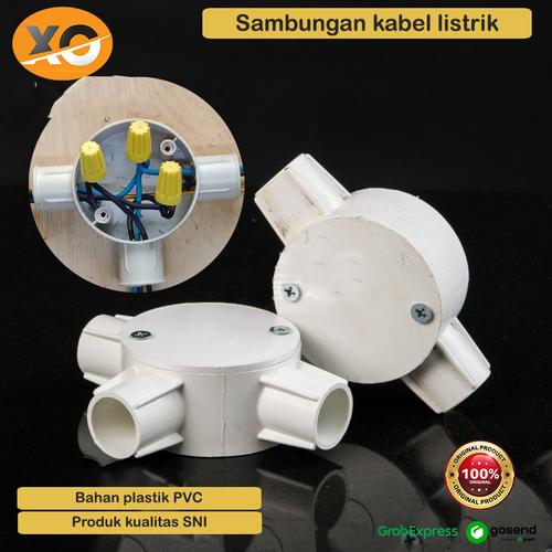 Jual Sambungan Kabel Listrik T Dus Tdus Cabang 20mm Pipa Conduit ...